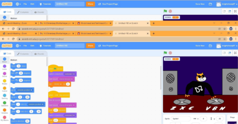 Here is how to organize scripts in your Scratch Program