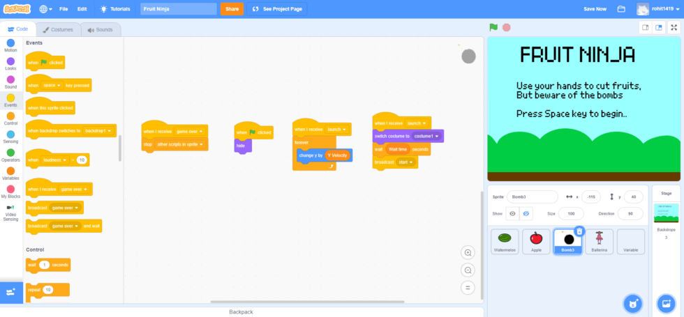 How To Create The Viral Fruit Ninja Game In Scratch: Beginners Guide ...