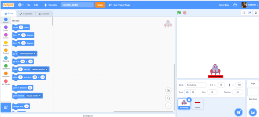 How To Create A Rocket Lander Game in Scratch [2023 Tutorial]