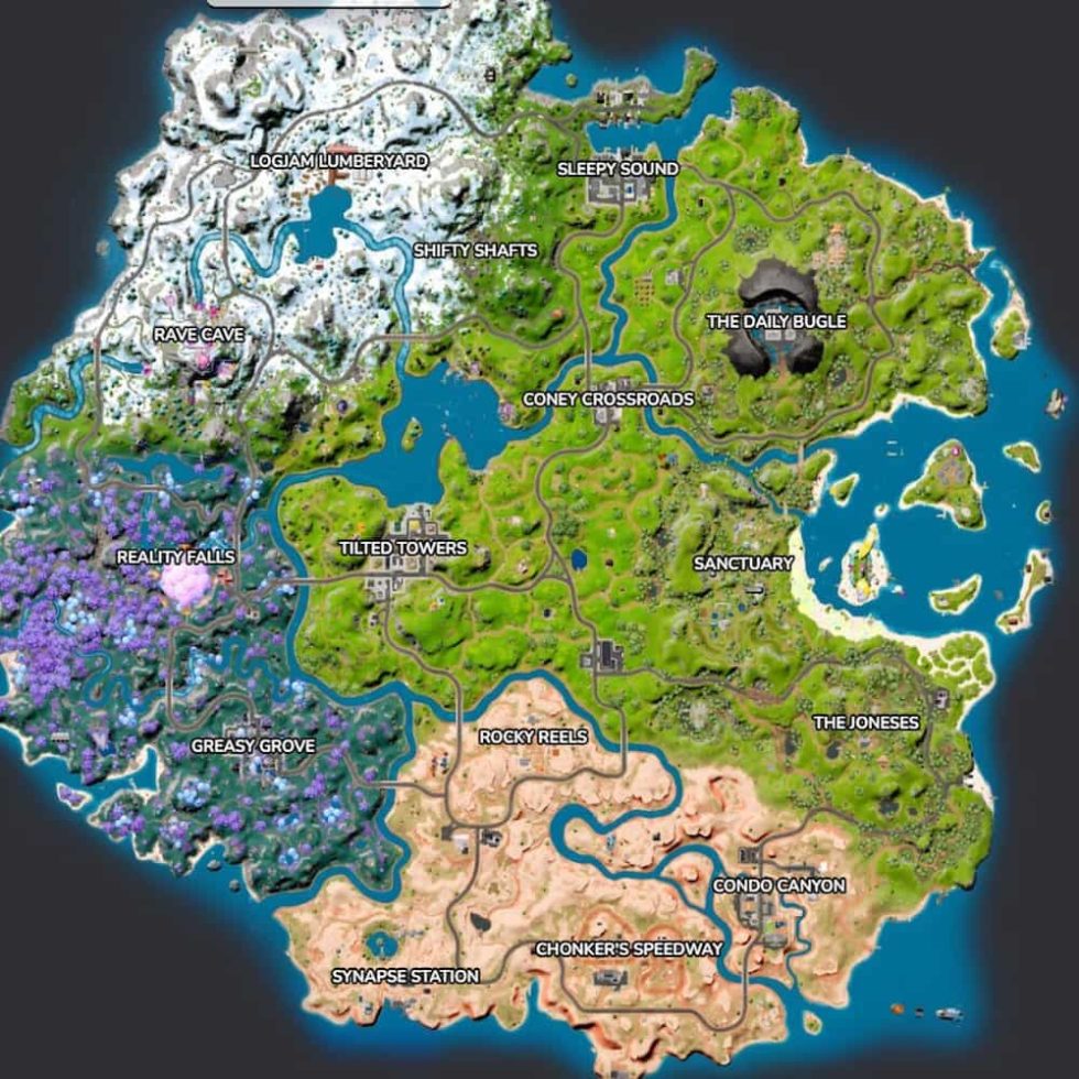 List of All Battle Bus Locations in Fortnite [2022 Edition ...